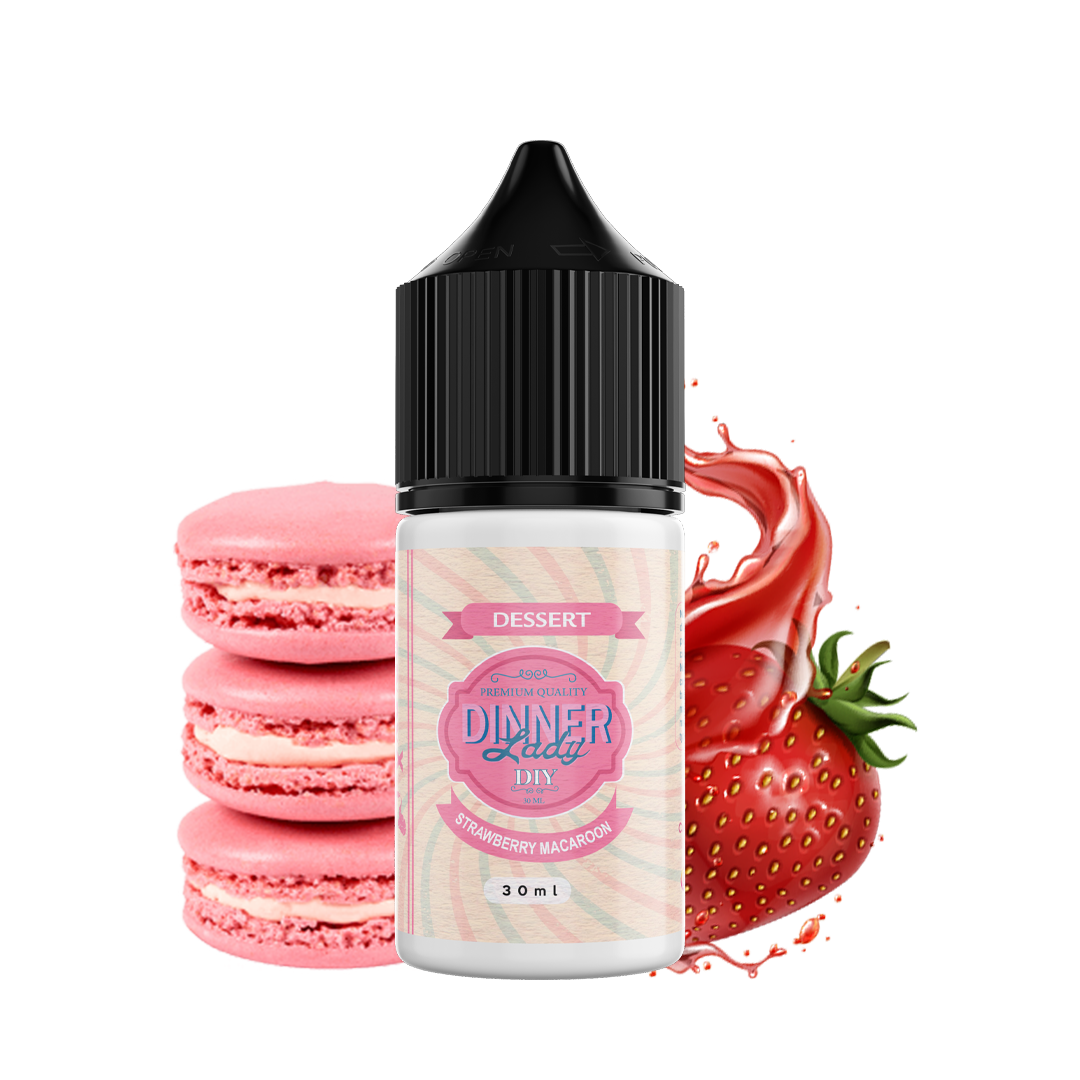E-liquide DIY Prêt à Vaper Dinner Lady Strawberry Macaroon - Xvape Maroc