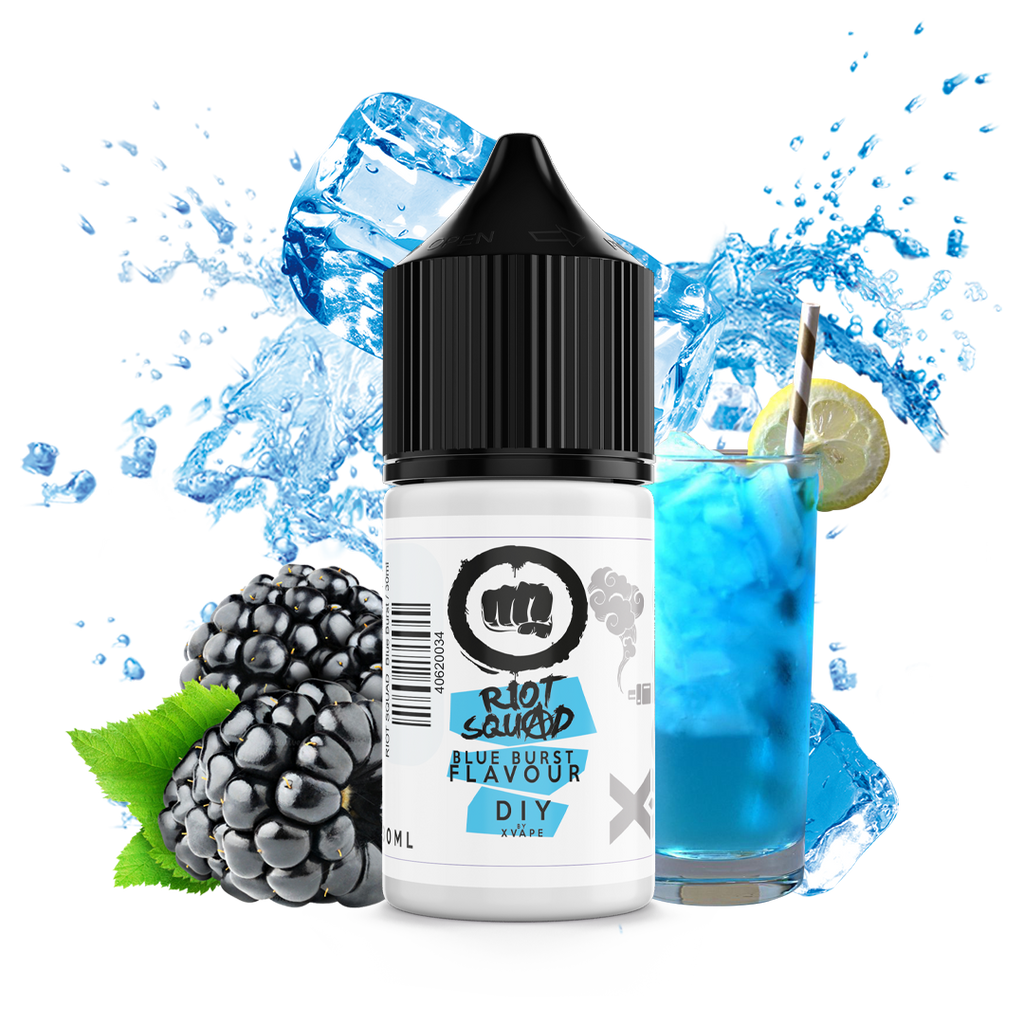 E-liquide DIY Prêt à Vaper Blue Burst - Riot Squad - Xvape Maroc