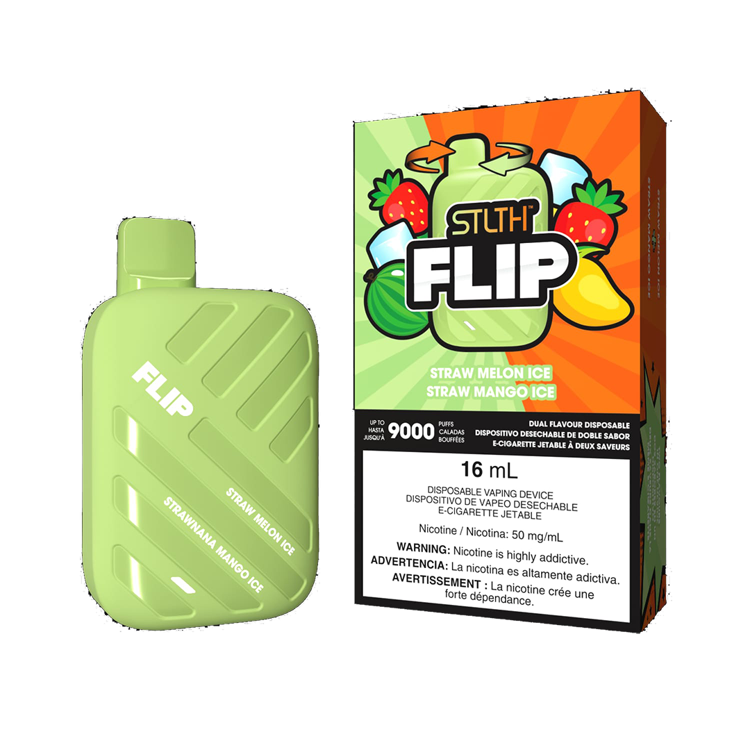 STLTH Flip 9K - Straw Melon Ice and Straw Mango Ice - 5%